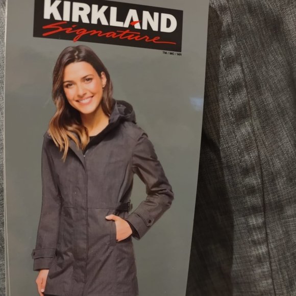 Kirkland Signature | Jackets & Coats | Kirkland Signature Women Trench Rain Jacketlt Grey | Poshmark
